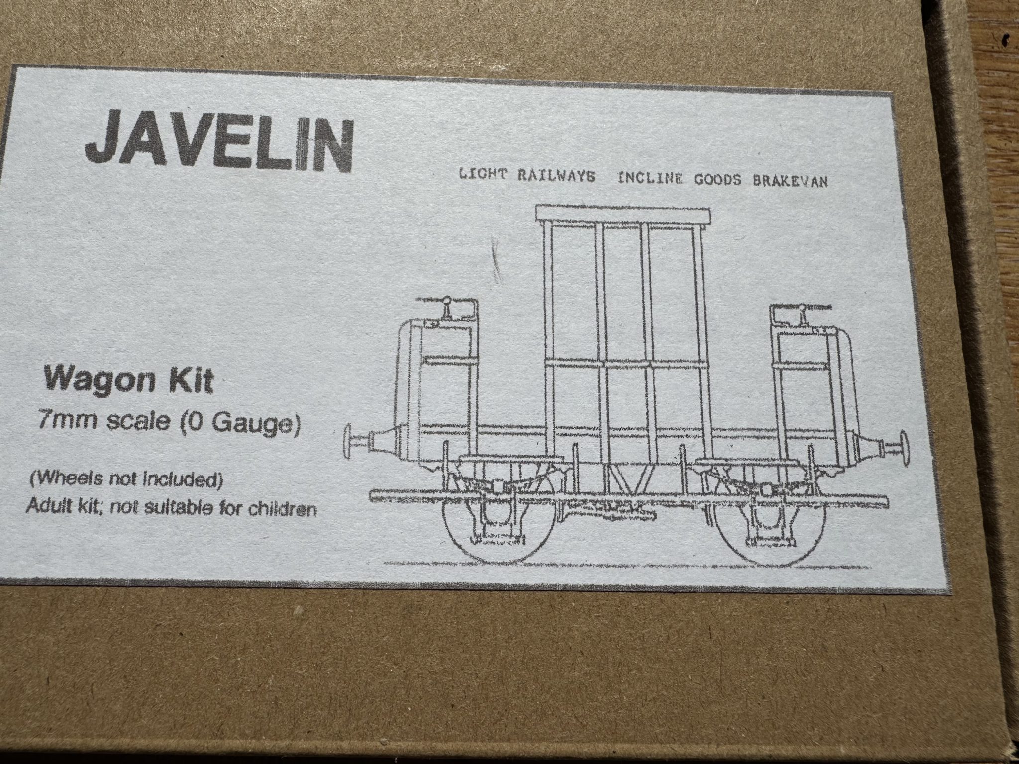 Incline Brake Van - Gladiator Models